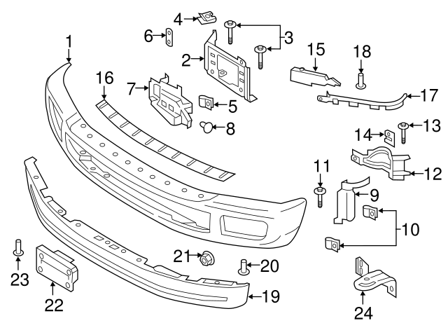 2017-2019 Ford Air Duct - Passenger Side (RH) HC3Z-8310-G | TascaParts.com