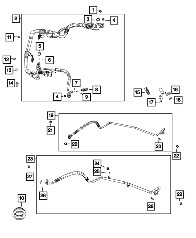 2025 Ram 1500 A/C Suction And Liquid Line 68565119AB | My Mopar Parts