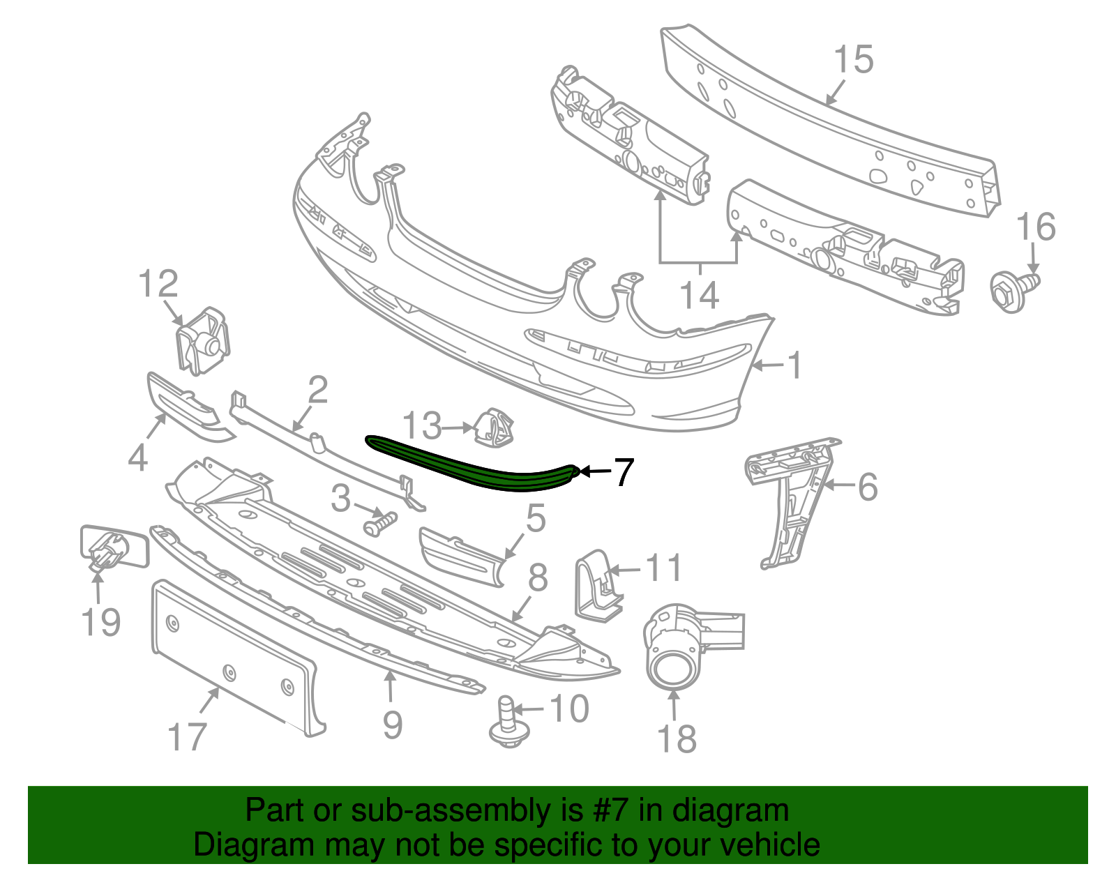 2004-2007 Jaguar Lower Molding C2C1592 | JaguarParts.com