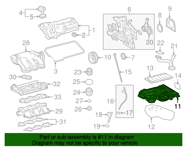 12100-31040 - Oil Pan - 2017-2019 Toyota Highlander | OEM Genuine ...