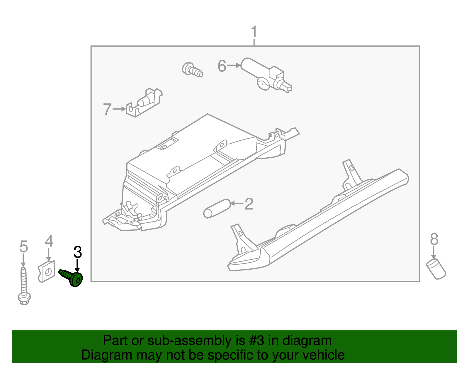 Genuine Porsche N-906-986-06 |Glove Box Assembly Lower Bolt | FREE ...
