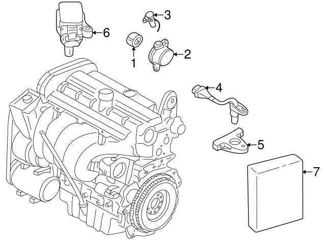 30637803 - Crankshaft Sensor Bracket 2003-2012 Volvo | AutoNationParts.com