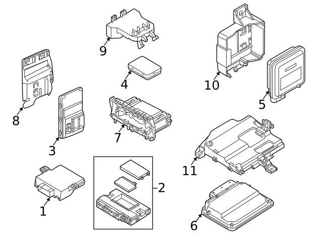 2017-2023 Audi Control Module 8W0-907-063-CH | Genuine Audi Part