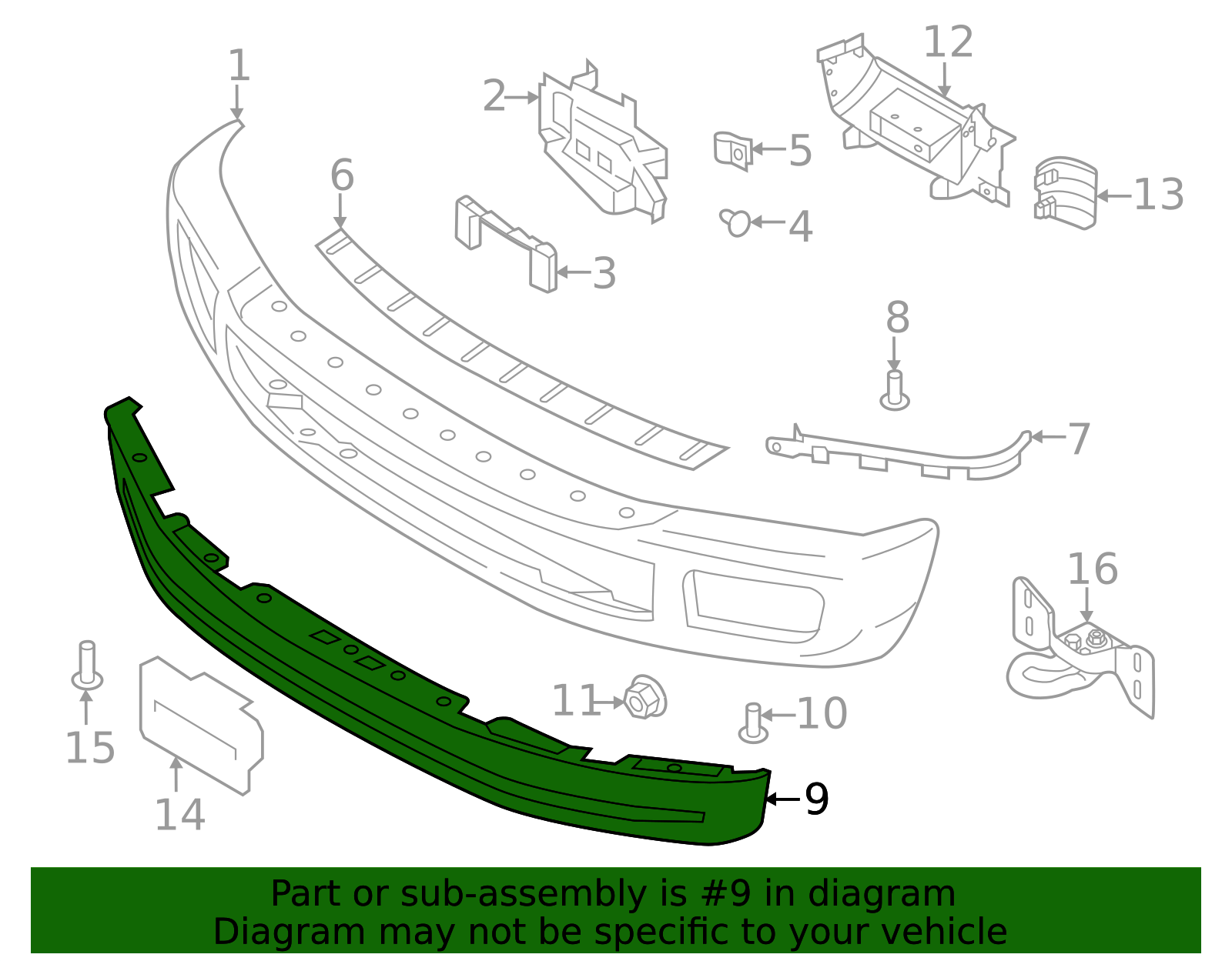 Genuine OEM Ford Part - Ford Part Number HC3Z-17626-AE Valance Panel ...
