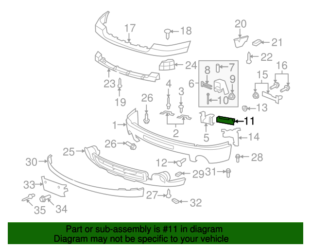 2007-2013 GM Front Driver Side Bumper Impact Bar Outer Bracket 15838208 ...