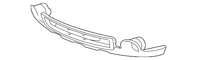 2007-2013 GM Black Front Air Deflector 15915504 GM | GMPartsDirect.com