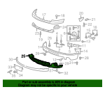 2007-2013 GM Black Front Air Deflector 15915504 GM | GMPartsDirect.com