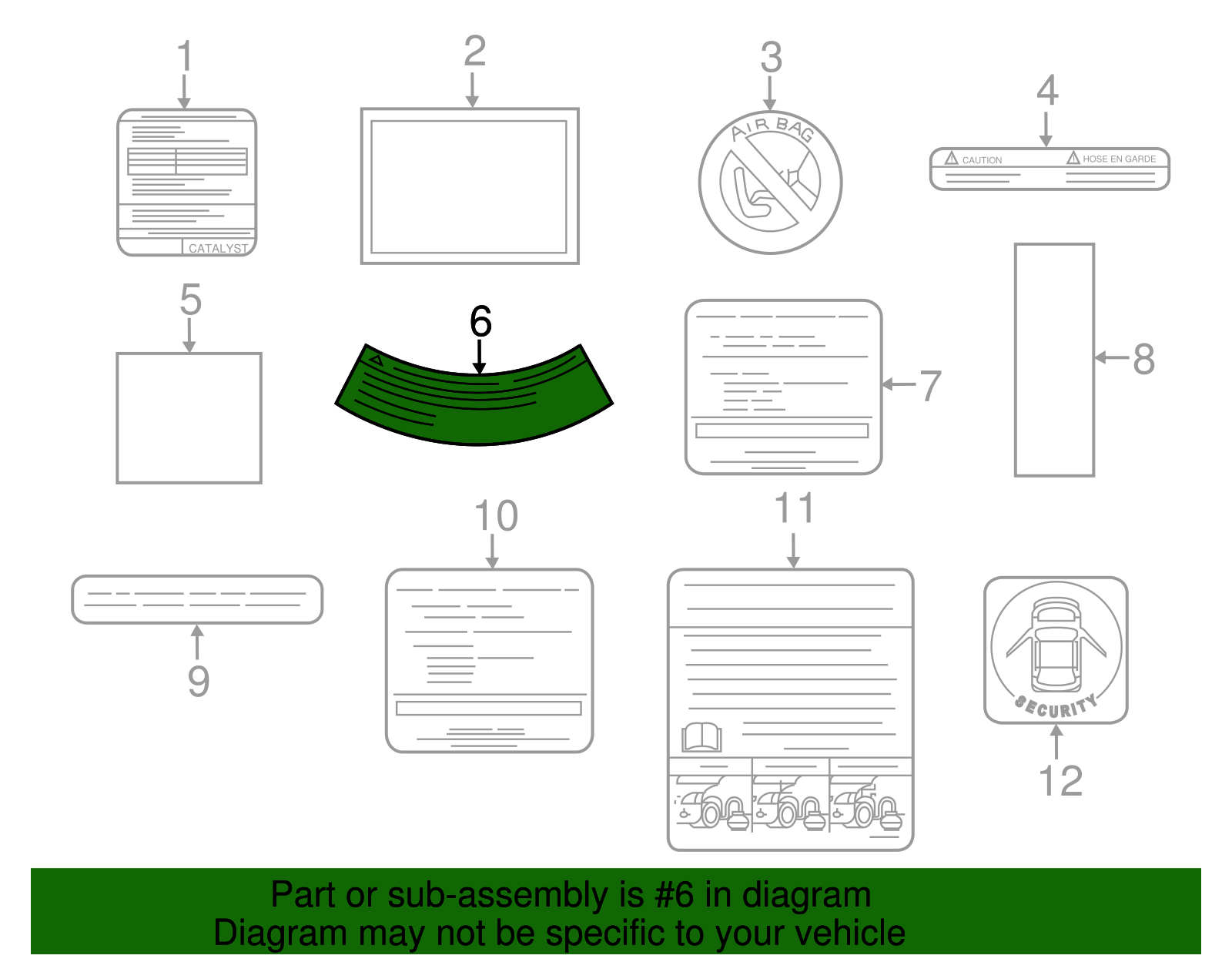 2007-2016 Nissan Spare Tire Label 40353-70F05 | Ziegler Nissan of ...