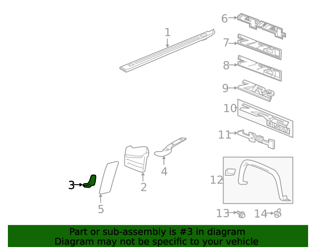 2015-2022 GM Driver Side Pickup Box Paint Protector 23420153 ...