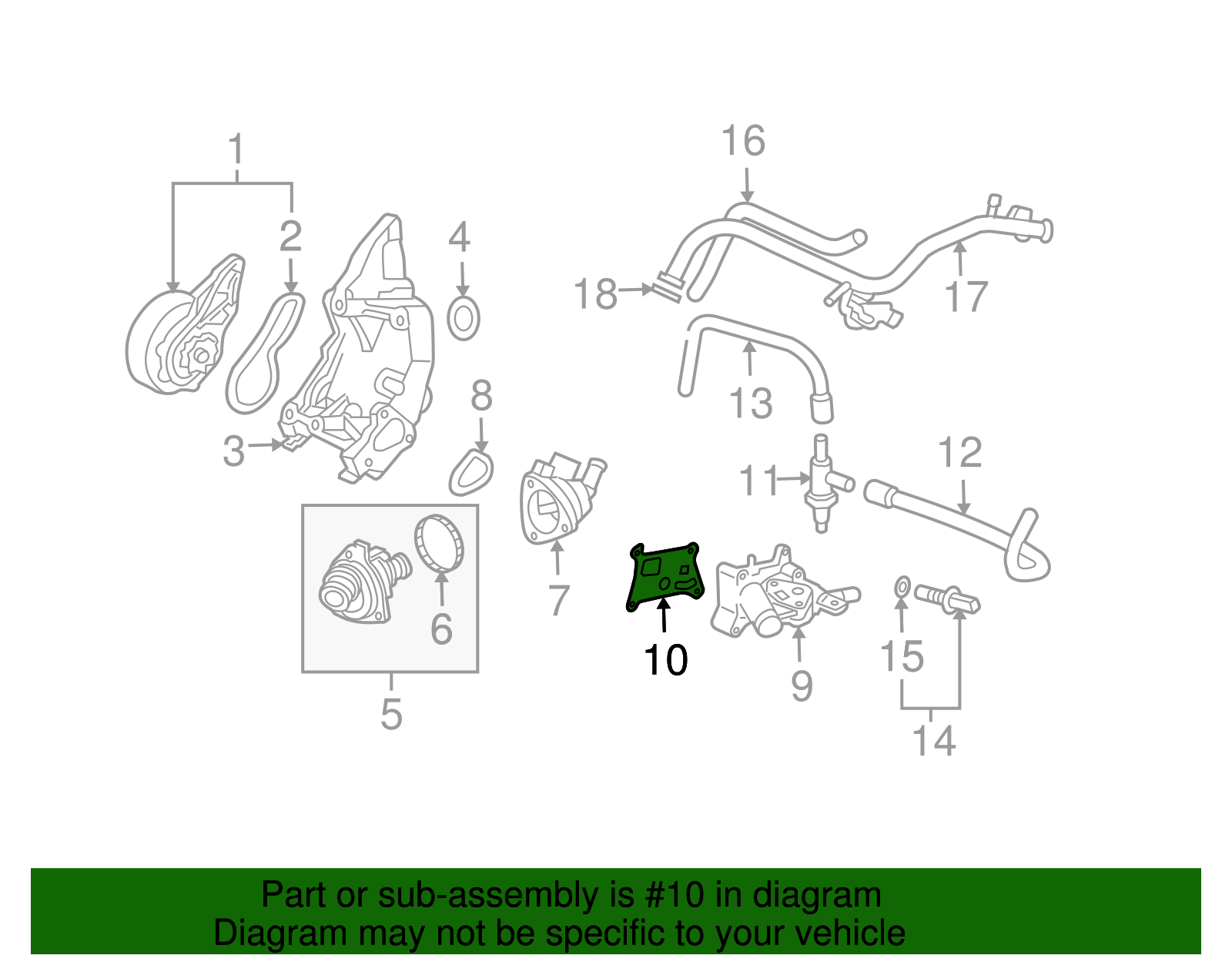 2003-2011 Honda Egr Chamber Gasket 18714-RAA-A01 | Honda Factory Parts