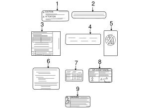 2008-2009 Nissan Altima Info Label 990A2-ZN40A | Parts Nissan of the Bronx