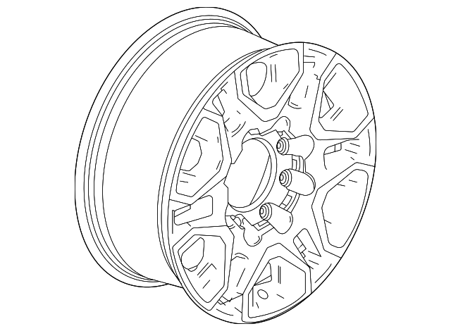 2021-2023 GM 18 Wheels, Multi-Spoke Gloss Black 84428945 | GMPartsNow