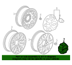 2021-2022 Chevrolet Front and Rear Wheel Trim Cap 84627945 | TascaParts.com