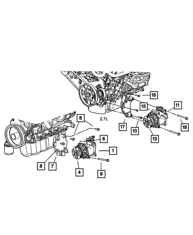 MOPAR AIR CONDITIONING COMPRESOR - RL596550AC - RL596550AC | Mopar ...