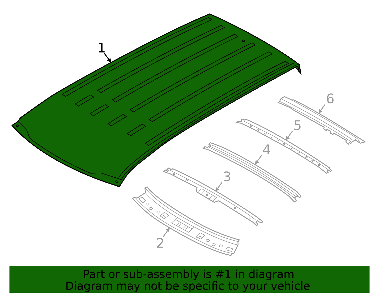 67111-S9000 - Roof Panel 2020-2024 Kia Telluride | Kia.Parts Store