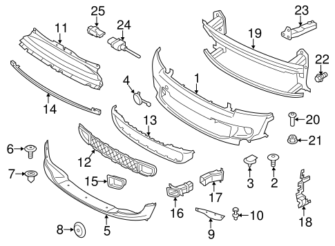 Bumper & Components - Front for 2013 Mini Cooper | Mini Parts Direct