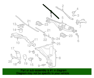 2008-2017 Audi Wiper Blade 8K1-955-426-A | Audi Parts