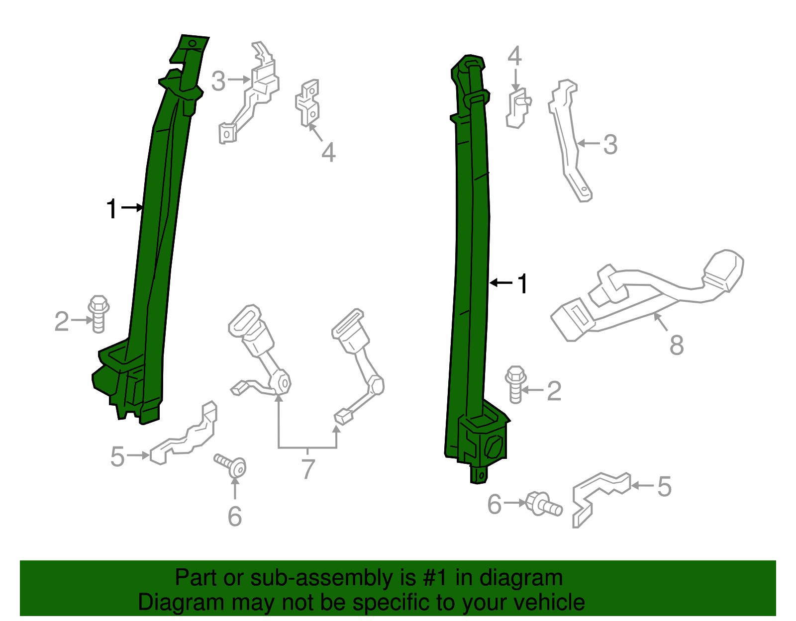 2020-2023 Nissan Lap & Shoulder Belt 86884-9FV9A | Ziegler Nissan of ...
