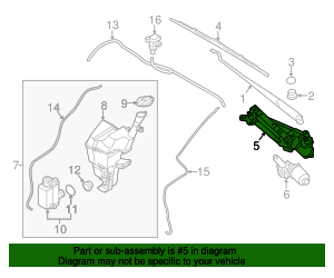 98120-1W000 - Windshield Wiper Linkage 2012-2019 Kia Rio | Kia.Parts Store
