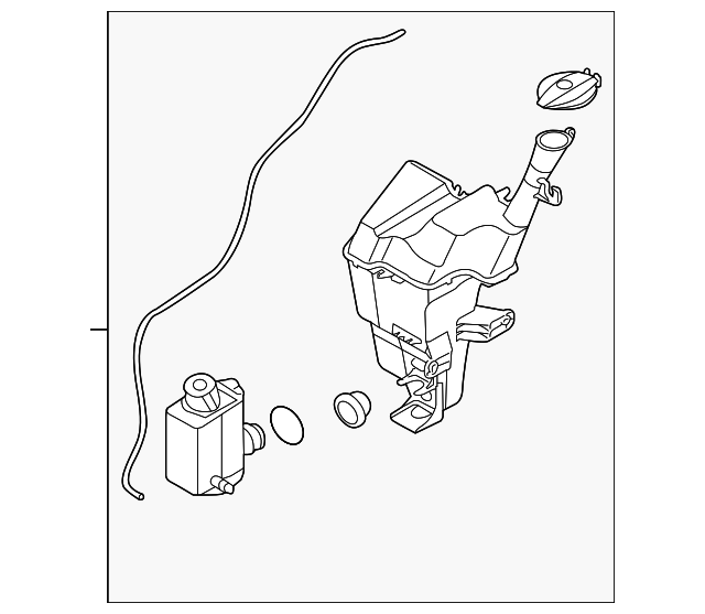 98610-1W600-DS - Reservoir Assembly 2015-2017 Kia Rio | Kia.Parts Store