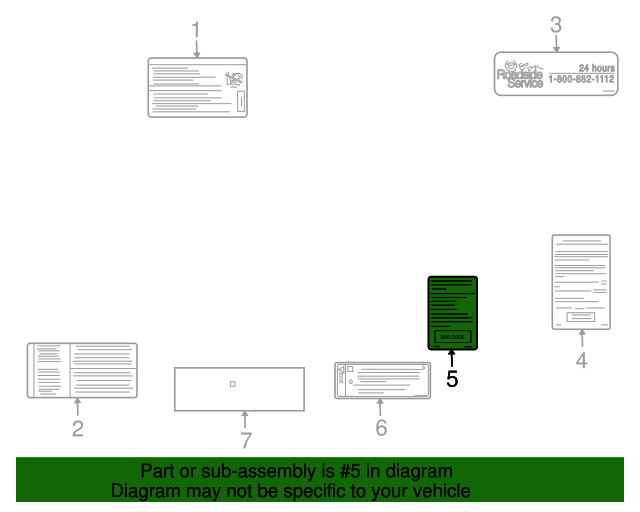 2004-2009 Cadillac XLR Body Control Module Label 10340213 ...