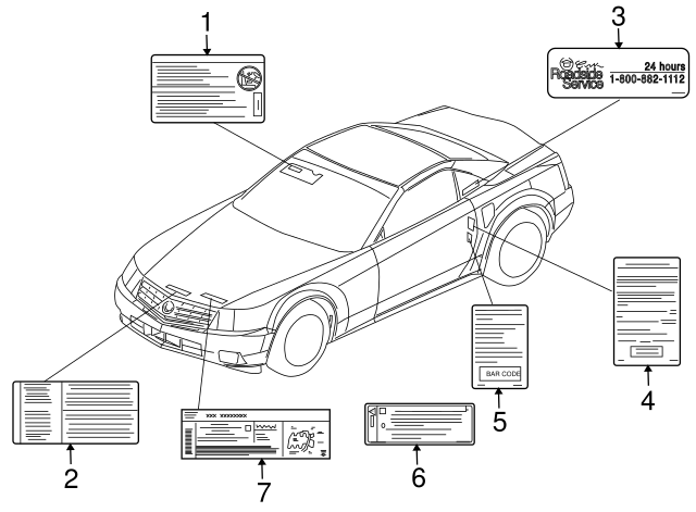 2004-2009 Cadillac XLR Body Control Module Label 10340213 | TascaParts.com