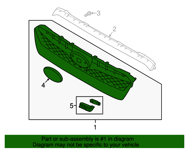 2015-2017 Subaru WRX Grille Assembly 91121VA070 | TascaParts.com