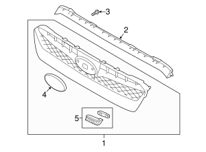 91176VA000 - Grille Assembly Spacer - 2015-2017 Subaru | World OEM ...