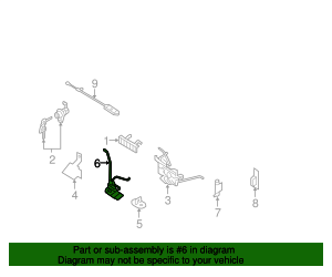 2005-2009 Hyundai Tucson Latch 81230-2E010 | OEM Parts Online