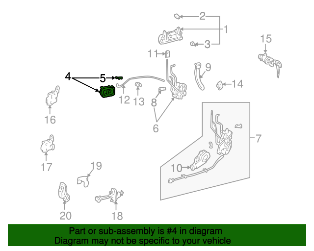 1991-2002 Toyota Handle, Inside 69206-10070-B1 | Toyota Parts