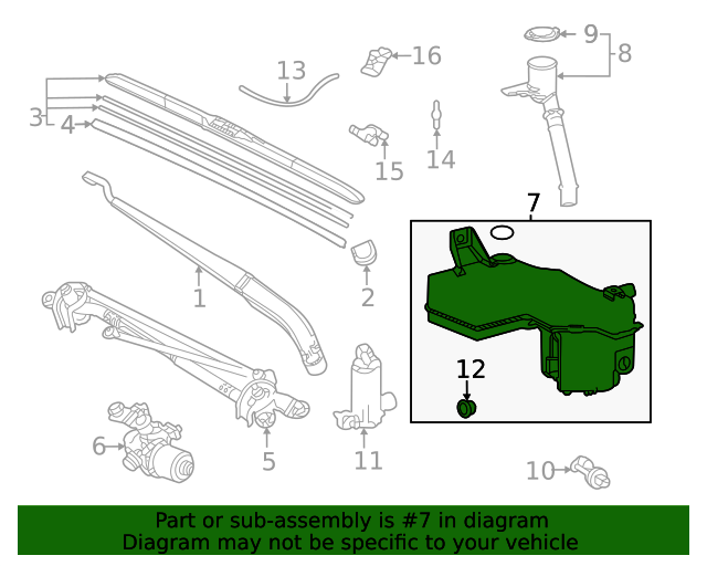 85315-08040 - Reservoir - 2021-2023 Toyota Sienna | OEM Genuine Toyota ...