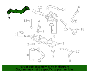 2019-2024 Subaru Engine Coolant Pipe 14050AB310 | Subaru Parts Exchange
