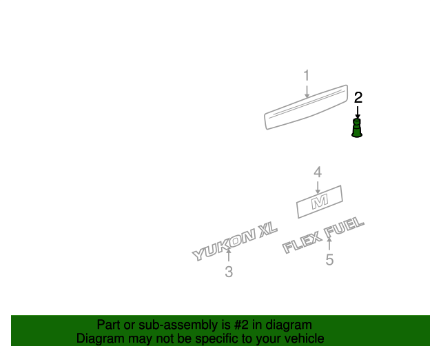 2007-2014 GM Liftgate Window Release Switch 15798062 GM | GMPartsDirect.com