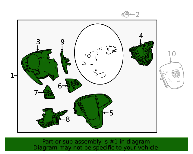 2016-2017 Cadillac ATS Steering Wheel 23417525 | TascaParts.com