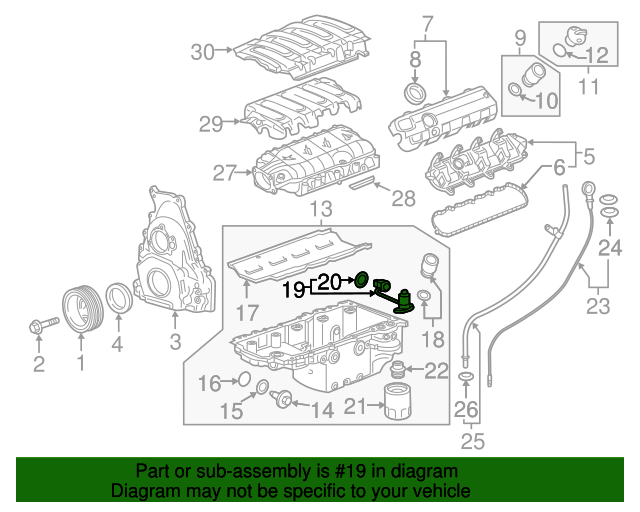 2016-2023 Chevrolet Camaro (Replaces 12639127) Oil Level Sensor ...
