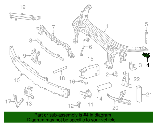 2015-2020 Mercedes-Benz Angle Bracket 205-626-02-12 | Mercedes-Benz Parts