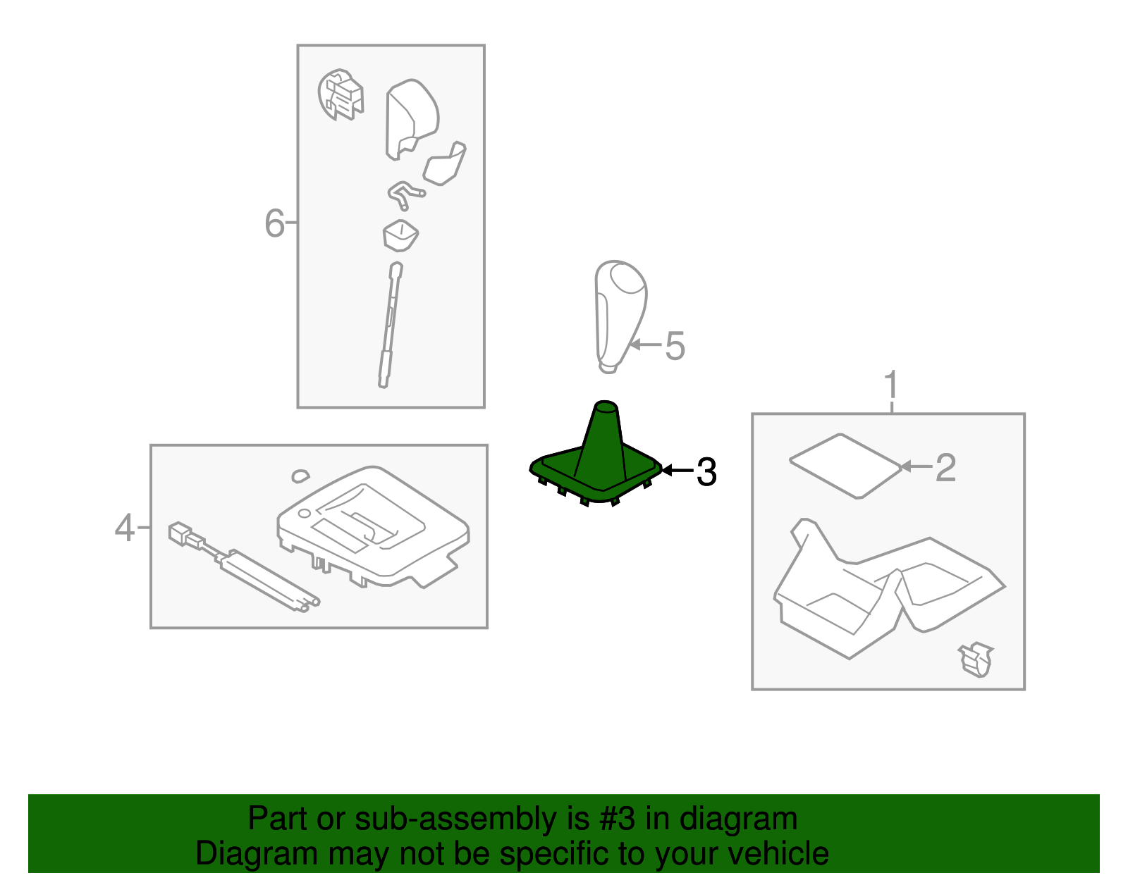 2015-2021 Subaru WRX Shift Boot 92123VA100 | OEM Parts Online