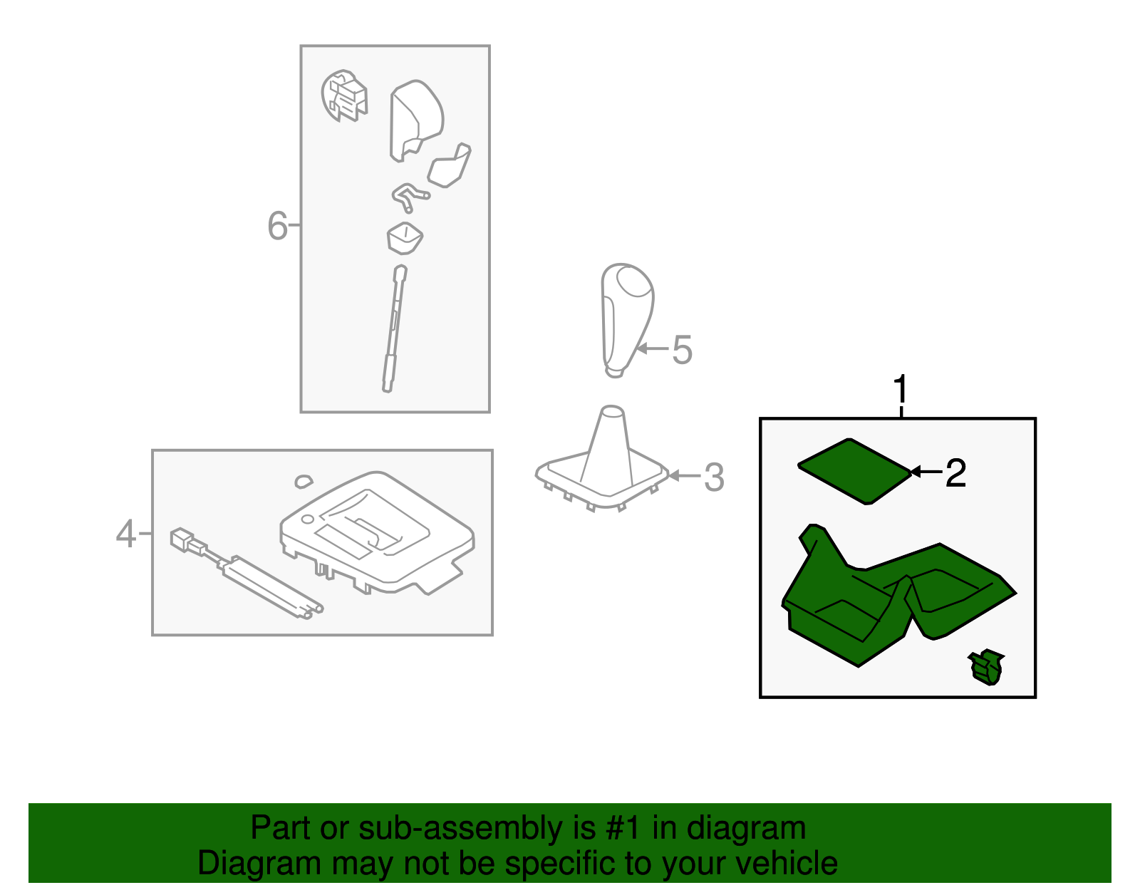 2019-2021 Subaru WRX Shift Panel 92121VA422 | Subaru Parts Shop