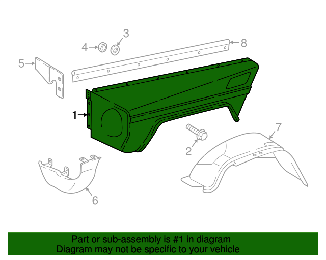 463-880-71-06 - Fender 2006-2018 Mercedes-Benz | Mercedes-Benz USA Parts