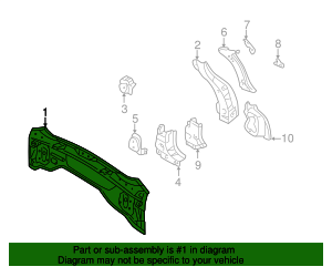Toyota OEM Rear Body Panel Part# 58307-02120 | OEM Vehicle Parts