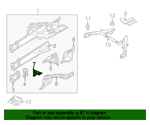 970-504-355-05-GRV - Lower Bracket 2014-2016 Porsche Panamera ...