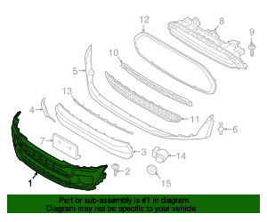 2016-2019 Mini Cooper Clubman Bumper Cover 51-11-7-451-335 | Mini Parts ...