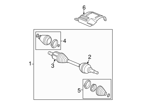 Drive Axles for 2007 Chevrolet HHR | Chevrolet Parts Direct