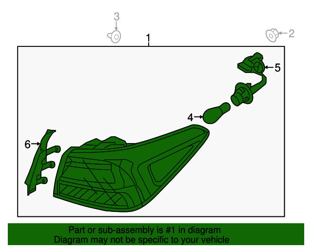 2018-2023 Kia Rio Tail Lamp Assembly 92401-H9100 | OEM Parts Online
