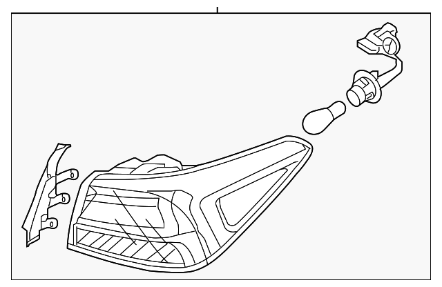 2018-2023 Kia Rio Tail Lamp Assembly 92401-H9100 | OEM Parts Online
