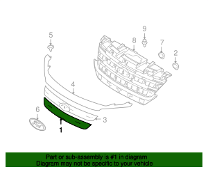 2010-2012 Ford Fusion Lower Grille AE5Z-8200-CAPTM | Village Ford