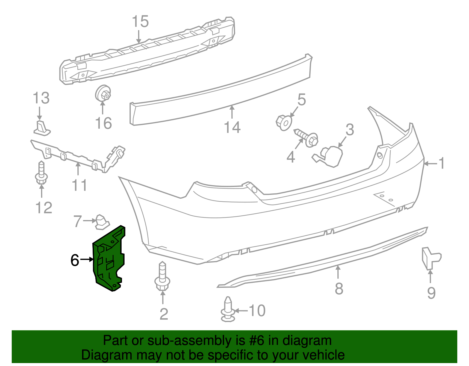 52592-06020 - 2015-2017 Toyota Camry - Side Seal | Sparks Parts