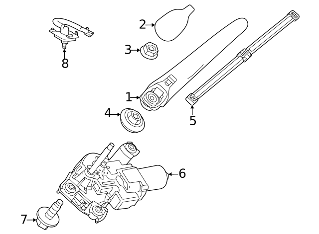2020-2023 Mercedes-Benz Washer Nozzle 247-860-14-00 | MB OEM Parts
