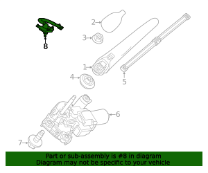247-860-14-00 - Back Glass Washer Nozzle 2020-2023 Mercedes-Benz ...
