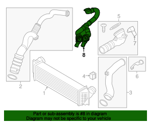 13717594721 - 2009-2012 BMW By-Pass Hose (13-71-7-594-721) | BMW of ...